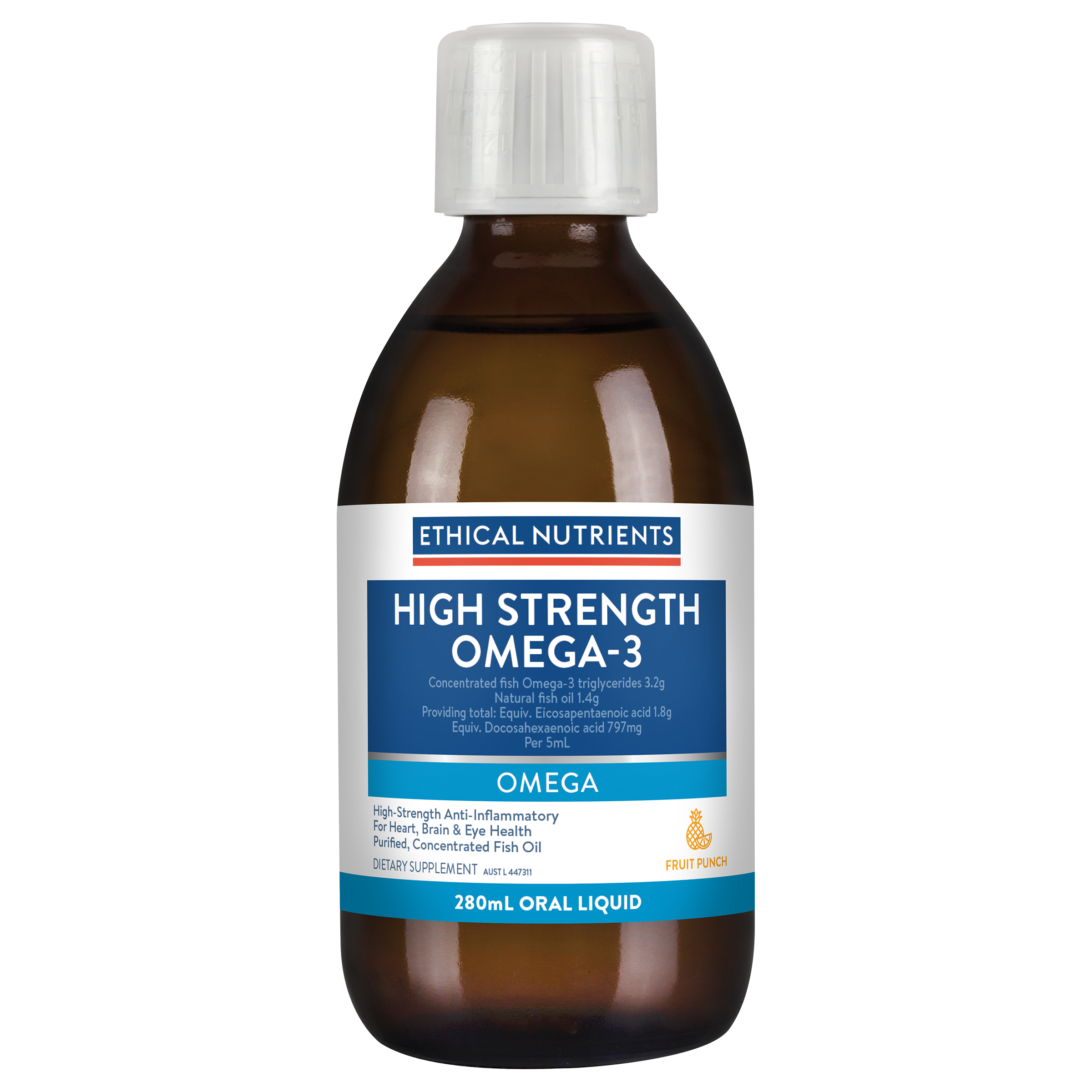 Ethical Nutrients High Strength Omega-3 Fruit Punch 280ml Liquid ...