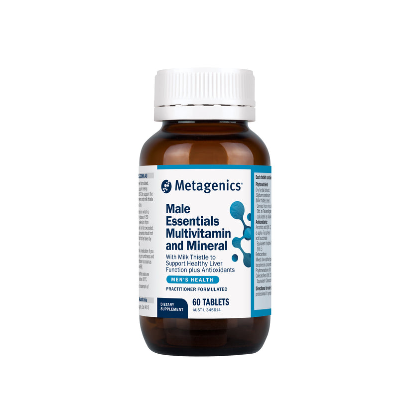 Metagenics Male Essentials 60 Tablets for Multivitamin Support
