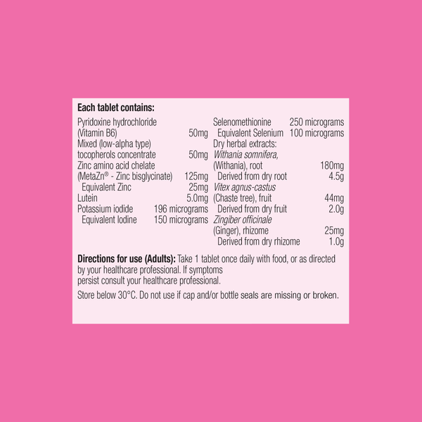 Metagenics PMS Ease 30 Tablets for Healthy Cycles and Hormone Support