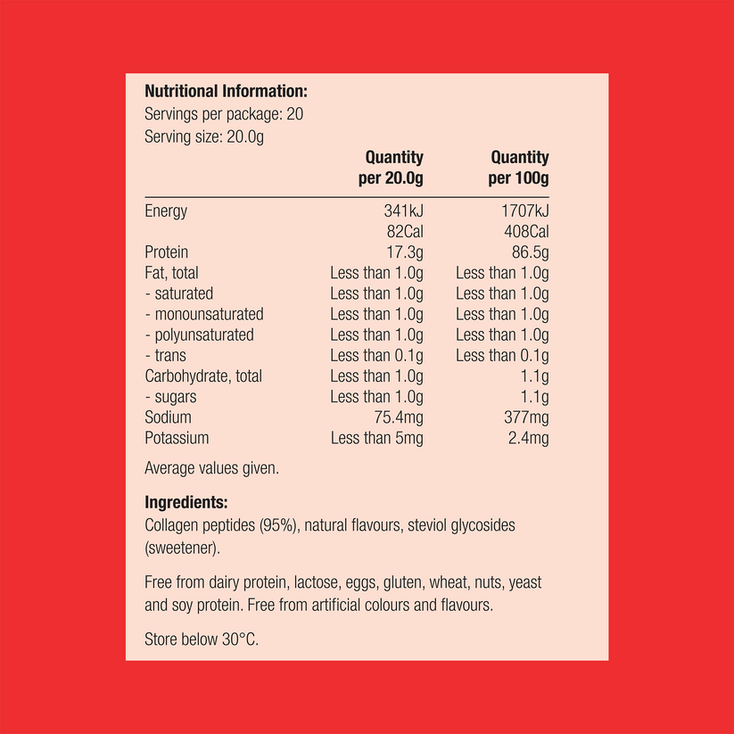 Metagenics BioPure Collagen Protein Neutral 400g Powder for growth