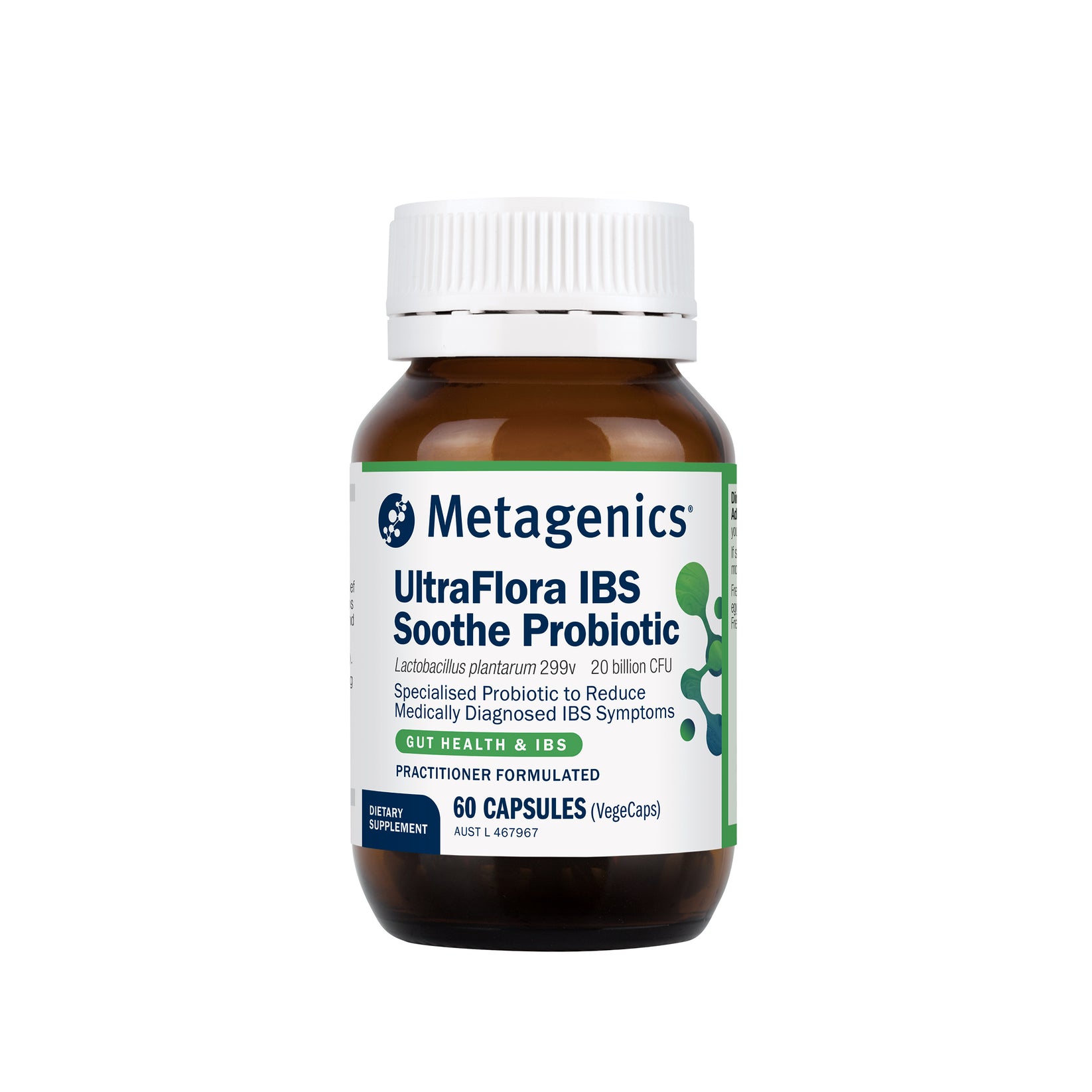 Metagenics UltraFlora IBS Soothe Probiotic 60 Capsules