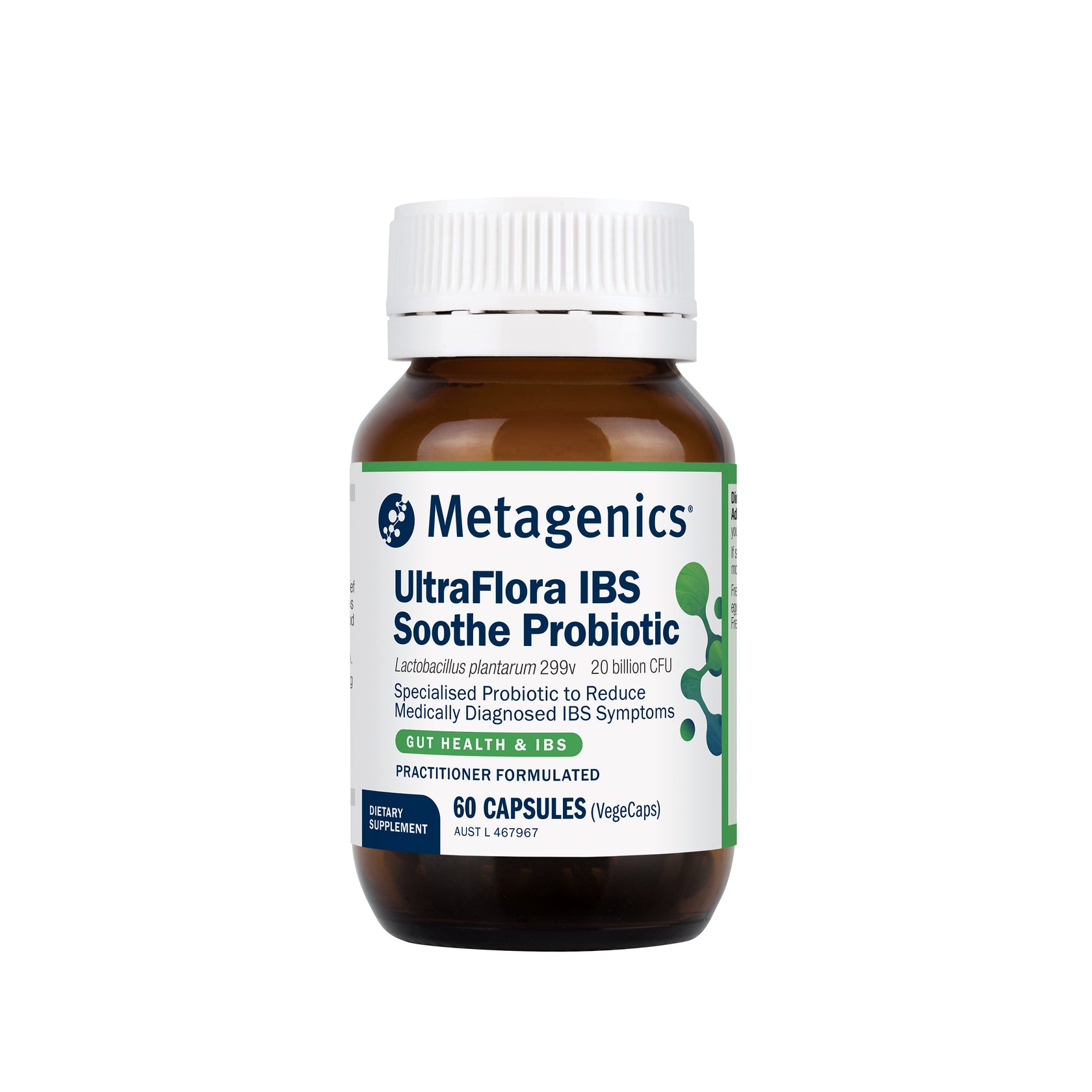 Metagenics UltraFlora IBS Soothe Probiotic 60 Capsules