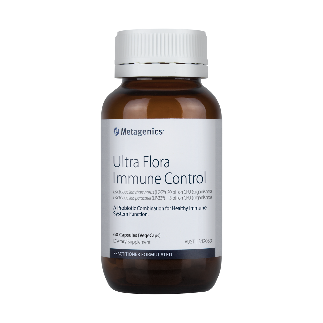 Metagenics UltraFlora Immune Control 30 Capsules for Allergy Symptoms