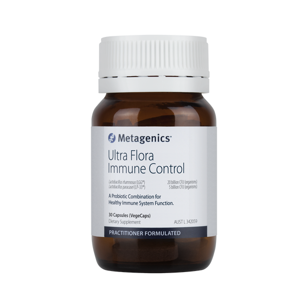Metagenics UltraFlora Immune Control 30 Capsules for Allergy Symptoms