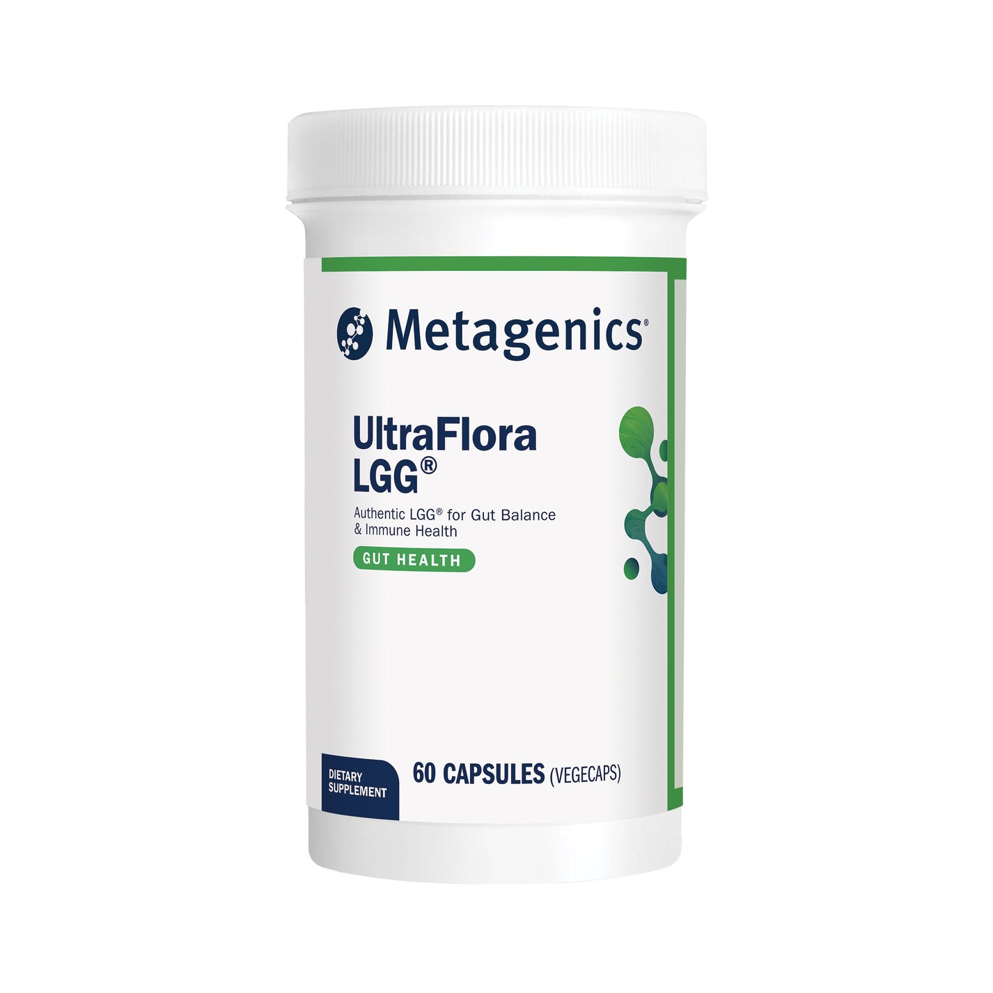 Metagenics UltraFlora LGG Probiotic 60 Capsules for Digestion